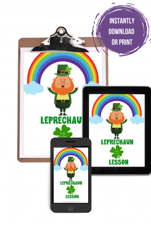 Leprechaun Lesson for kids yoga - YoPlay Yoga for Kids